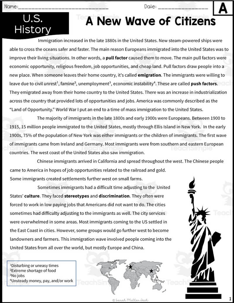 History Graphic Organizer Worksheet by Teach Simple