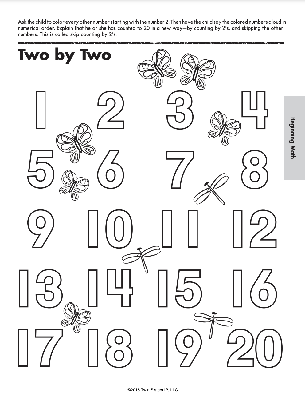 count and color worksheets for kindergarten. by Teach Simple