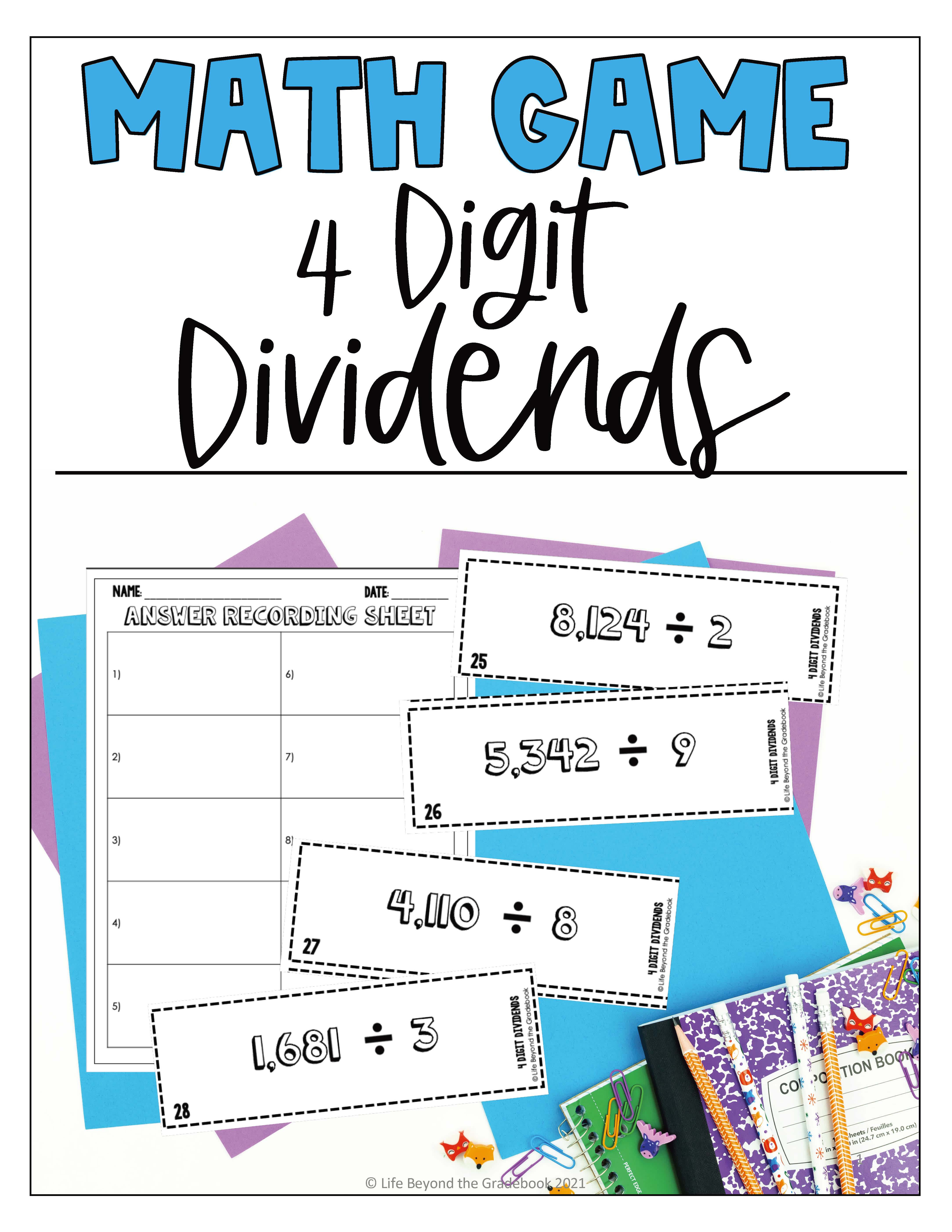 Math Worksheets for Multiplication and Division by Teach Simple