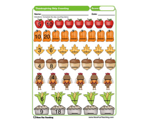 Skip Counting Worksheets to Build Number Sense
