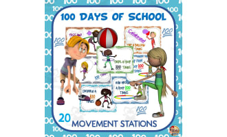 100 Day Instant Activity Stations by Teach Simple