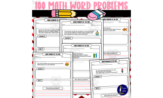 Daily Math Word Problems Packet by Teach Simple