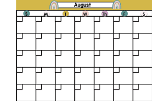 Bright Boho Woodland Classroom Calendar Set by Teach Simple