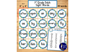 Pre-Primer, Primer, 1st, 2nd, 3rd grade Sight Words Flashcards FREEBIE ...