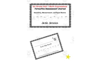 1st Grade Math Exit Slip Journal | Unit 6 Math Expressions by Teach Simple