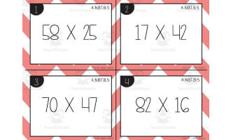 4 x 1 Multiplication Task Cards by Teach Simple