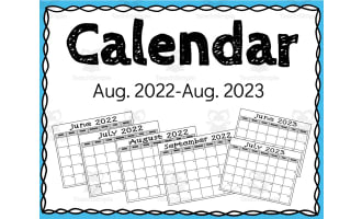 2022-2023 Calendar by Teach Simple