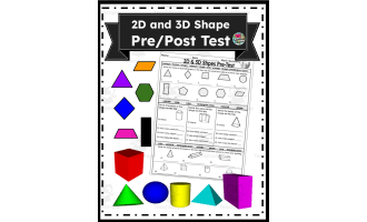 2D and 3D Shapes Worksheet by Teach Simple