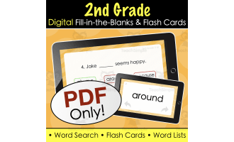 1st Grade Dolch Sight Words - Digital Fill-in-the-Blanks Quiz ...