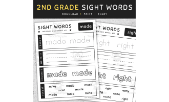 3rd Grade Sight Words: Trace, Write, Color, and Find It Worksheets ...