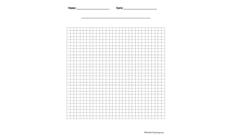 10 by 10 Blank Graph Paper by Teach Simple