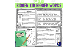 5th Grade Bigger Kid Bigger Words by Teach Simple
