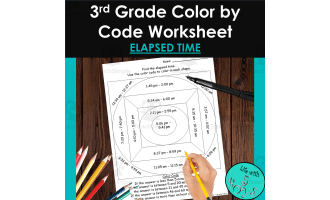 3rd Grade Color by Code Math Worksheet - Polygons by Teach Simple