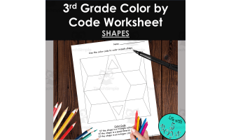 Quadrilaterals Color Sort Worksheet by Teach Simple