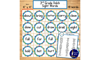 Pre-Primer, Primer, 1st, 2nd, 3rd grade Sight Words Flashcards FREEBIE ...