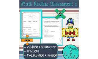 3rd Grade Math Assessment Set 3 by Teach Simple