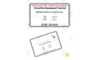 3rd Grade Math Exit Slip Journal | Unit 4 Math Expressions by Teach Simple