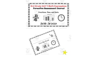 3rd Grade Math Exit Slip Journal | Unit 6 Math Expressions by Teach Simple