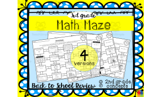 5th Grade Math Maze | Back to School Review by Teach Simple