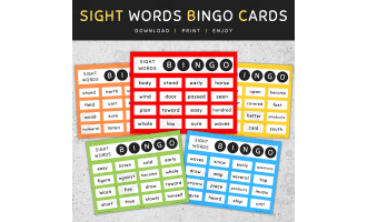 3rd 100 Fry Sight Words: Bingo Cards by Teach Simple