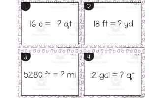 4th Grade Measurement Conversions, Area and Perimeter Math Notes by ...