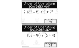 Powers of 10 Scavenger Hunt by Teach Simple