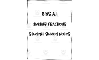 6th Grade Algebraic Expressions Student Guided Notes by Teach Simple