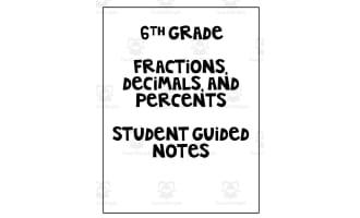 6th Grade Dividing Fractions Student Guided Notes by Teach Simple