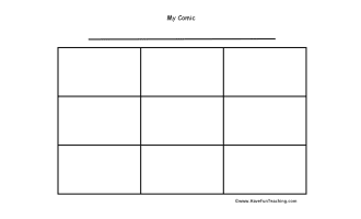 8 Boxes Comic Strip Worksheet by Teach Simple