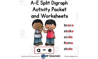 I-E Split Digraph Activity Packet and Worksheets by Teach Simple