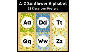 Rustic Sunflower Classroom Welcome Posters by Teach Simple