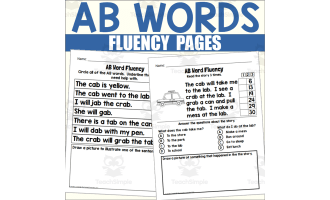 AB Word Family Activities with Real Photographs by Teach Simple