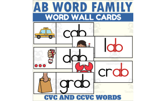 AB Word Family Emergent Reader: I Can Count and Dab by Teach Simple
