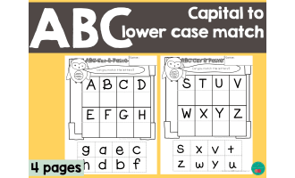 Christmas Gift Alphabet Match Game - Upper and Lower Case by Teach Simple