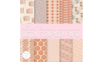 Modern Boho Rainbow Digital Paper by Teach Simple