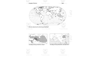Map Labeling Practice Page by Teach Simple