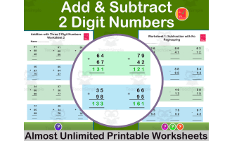 Add & subtract 4 & 5-digit whole numbers with or without regrouping by ...