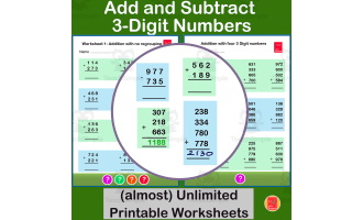 Add & subtract 4 & 5-digit whole numbers with or without regrouping by ...
