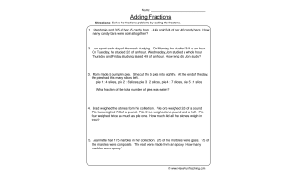 Addition Word Problems Worksheet by Teach Simple