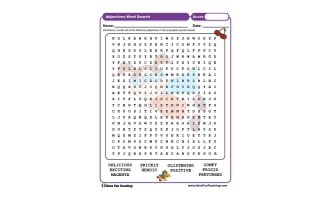 Adjectives Search Worksheet by Teach Simple