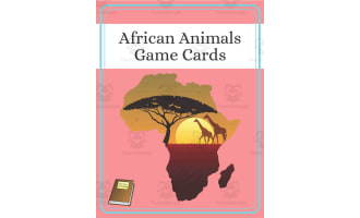 African Animals Sticker Scene by Teach Simple