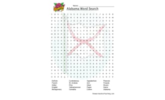 Alabama Worksheet by Teach Simple
