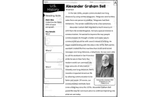 Alexander Graham Bell Reading Packet | Texas Social Studies by Teach Simple