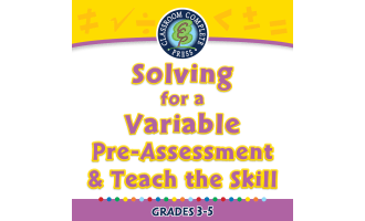 Algebra: Equations - Solving for a Variable - Learn the Skill - FLASH-MAC by Teach Simple