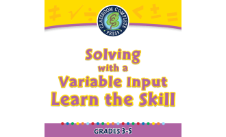 Algebra: Equations - Solving with a Variable Input - Pre-Assessment & Teach the Skill - FLASH ...