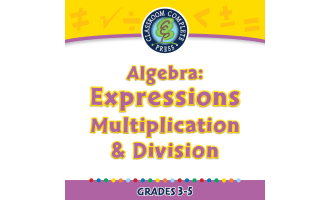 Algebra: Expressions - Multiplication & Division - FLASH-PC by Teach Simple