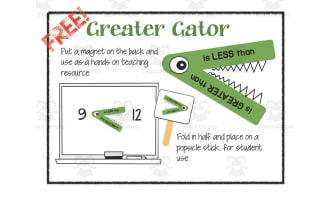 Alligator Math Mats by Teach Simple