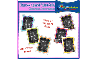 Number Posters Set 1 - Classroom Decorations - EBOOK by Teach Simple
