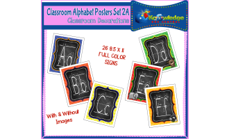 Alphabet Posters Set 2C - Classroom Decorations - EBOOK by Teach Simple