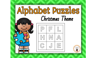 Alphabet Picture Puzzles: Autumn Theme by Teach Simple